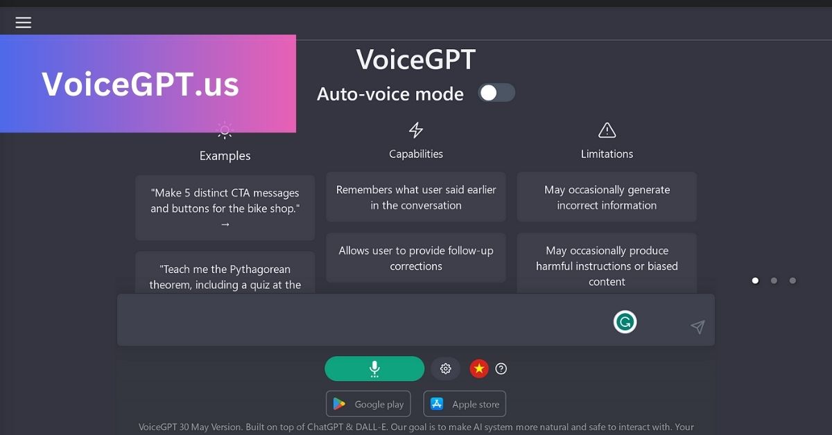 VoiceGPT.us - Revolutionizing Conversational AI! VoiceGPT.us - Revolutionizing Conversational AI!